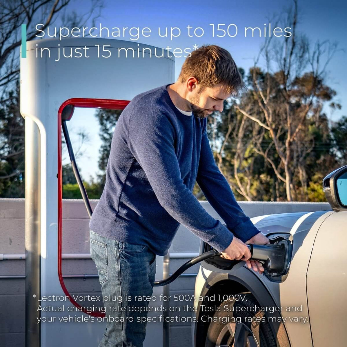 NACS to CCS Adapter - Vortex Plug - 500A, 1000V — Lectron EV