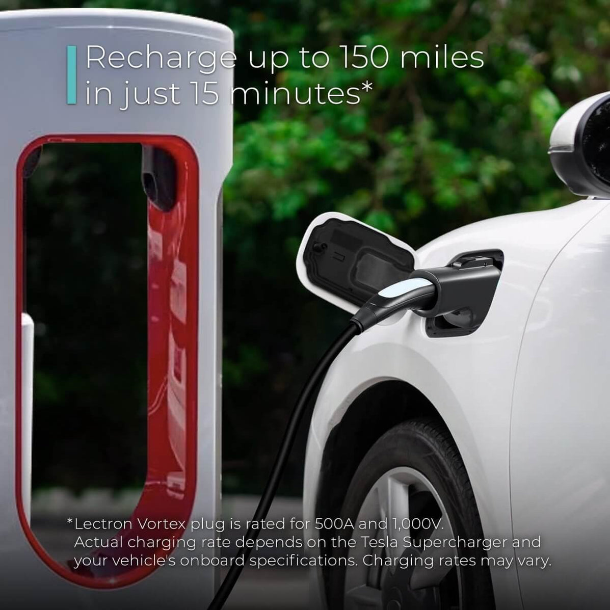 Lectron Tesla Supercharger (NACS) to CCS Adapter (500A / 1000V) + Tesl ...