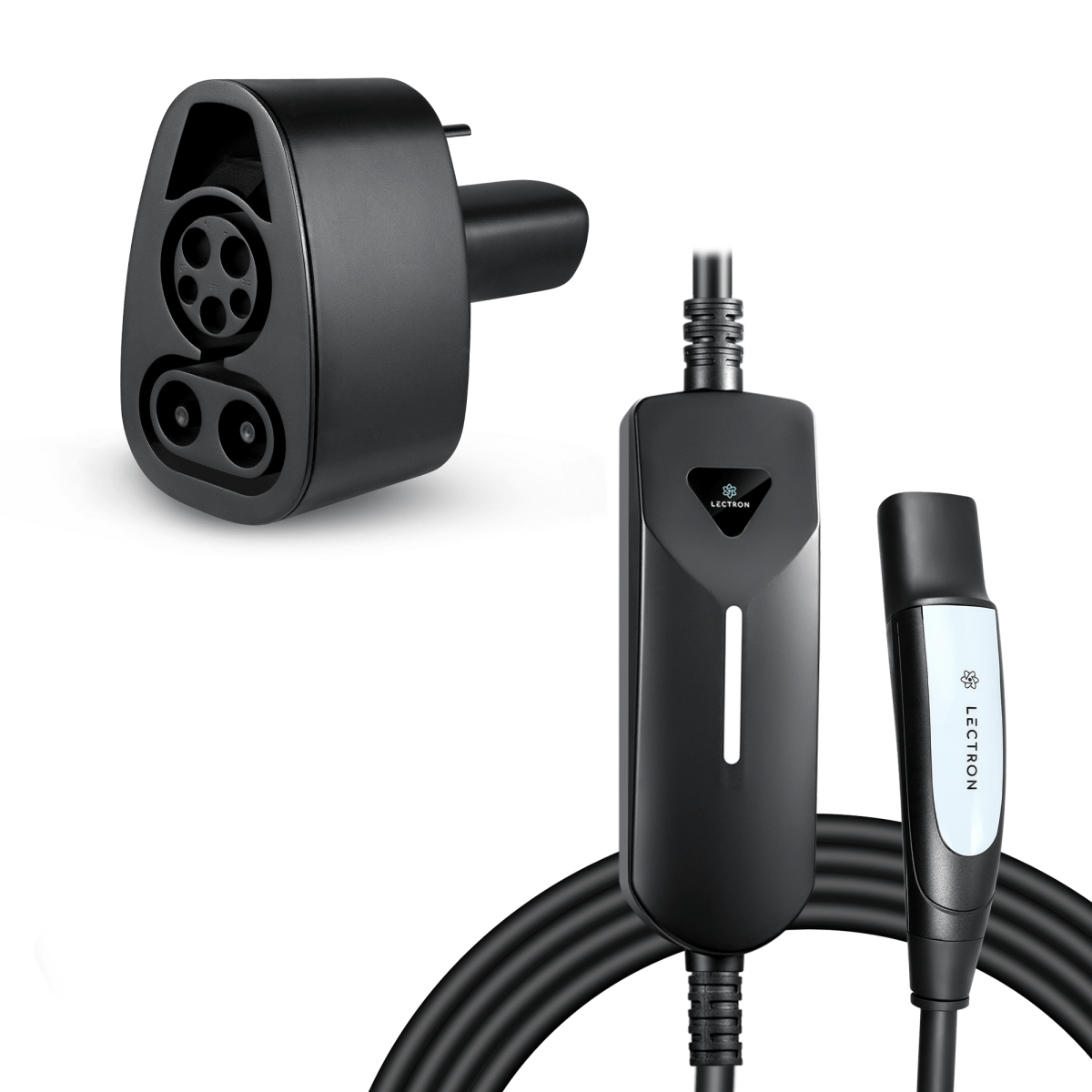 Lectron Portable Level 1 And 2 Tesla Nacs Ev Charger Lectron Ccs To Te — Lectron Ev