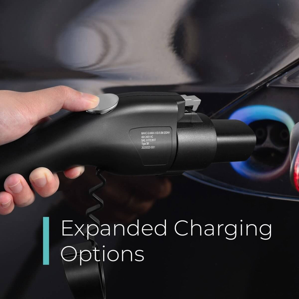 Lectron J1772 to Tesla EV Adapter (80A / 250V) + Level 2 NACS Tesla V ...