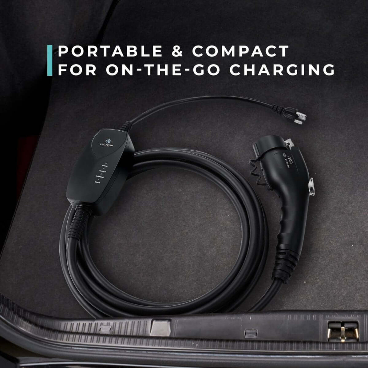 Lectron Portable Level 1 J1772 Ev Charger Wifi With App Control 12 — Lectron Ev